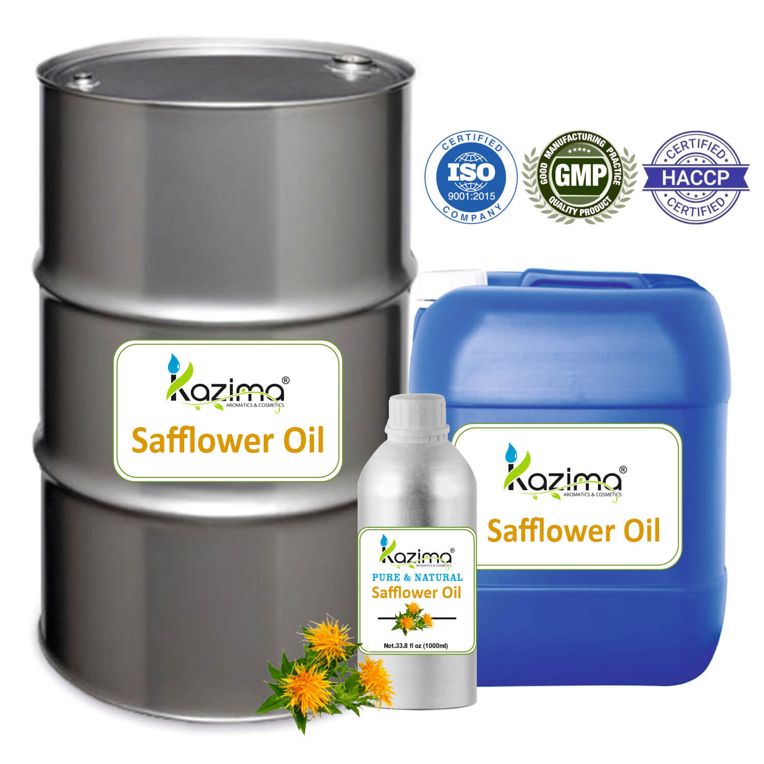 Safflower Oil Bulk Manufacturer & Bulk Wholesales Supplier